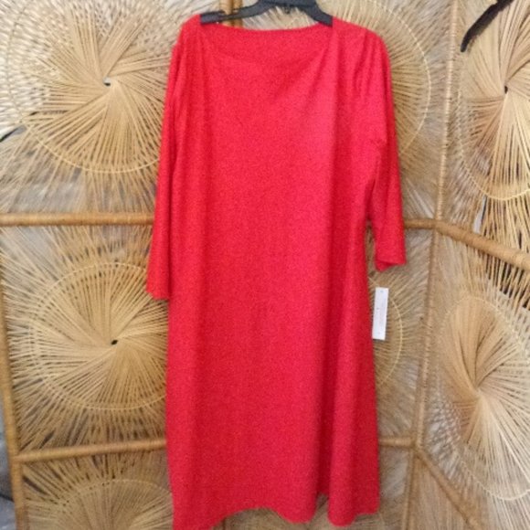 IC COLLECTION | Dresses | Nwt Ic Collection Bright Red Oversized ...